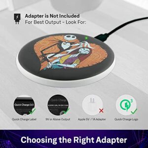 Disney Tim Burton’s The Nightmare Before Christmas Wireless Charging Pad - Jack and Sally Wireless Charging Station- The Nightmare Before Christmas Fan Gifts for Women and Men