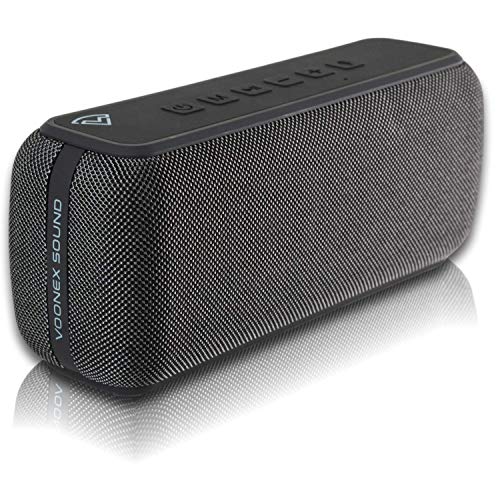 Voonex Sound ArcWave Portable Bluetooth Speaker, High Powered Loud Speaker, Bass Boost, IPX5 Waterproof, Dual Speaker Pairing, Wireless Speakers for Home, Outdoors, Travel, USB-C Fast Charge