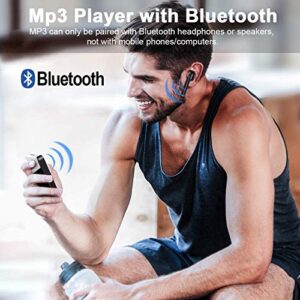 FDY MP3 Player, MP3 Player with Bluetooth5.0, 32GB Portable Music Player with FM Radio/Recorder, HiFi Lossless Sound Quality, 2.4Inch Touch Screen Mini MP3 Player for Running, Expandable 128GB TF