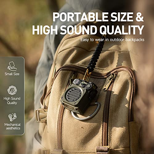 Muzen Wild Mini Rugged Outdoor Speaker, Bluetooth Portable Speaker with Louder Volume, Crystal Clear Sound, Wireless Waterproof Speakers for Travel, Outdoor