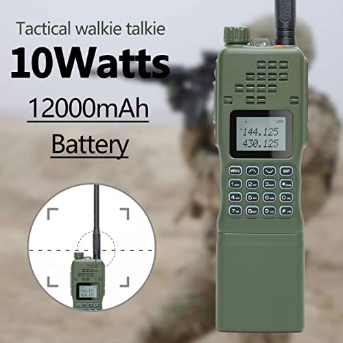 2 Pack Baofeng AR-152 Ham Radio 10W Long Range Rechargeable Handheld Military Grade Two Way Radio with Tactical Antenna and Programming Cable walkie talkies Full Set