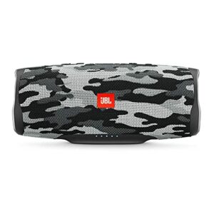 jbl charge 4 portable waterproof bluetooth speaker – black camo (renewed)