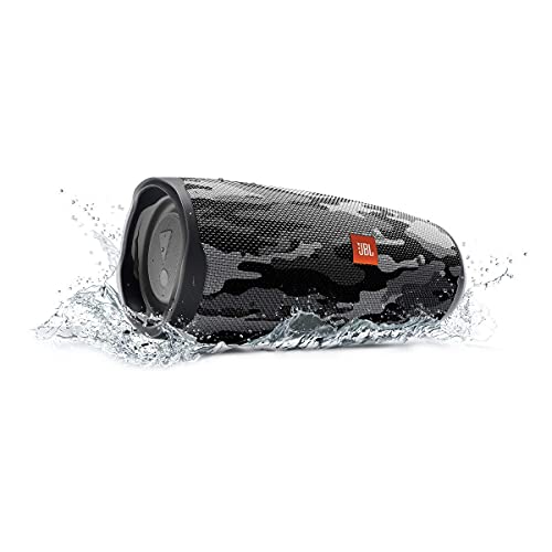 JBL Charge 4 Portable Waterproof Bluetooth Speaker - Black Camo (Renewed)