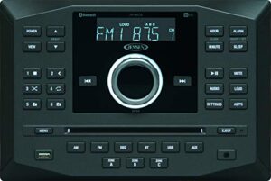 jensen jwm62a am|fm|dvd|cd|usb|aux|app ready bluetooth wallmount stereo w/ app control, 3-speaker zones / 8 speaker output 8x 6 watt, receives bluetooth audio (a2dp) & controls (avrcp) from devices