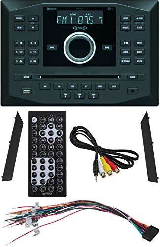 Jensen JWM62A AM|FM|DVD|CD|USB|AUX|App Ready Bluetooth Wallmount Stereo w/ App Control, 3-Speaker Zones / 8 Speaker Output 8X 6 Watt, Receives Bluetooth Audio (A2DP) & Controls (AVRCP) from Devices