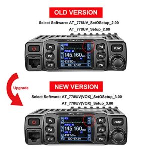 AnyTone AT-778UV Transceiver Mobile Radio Dual Band 25W VHF/UHF VOX Vehicle Car Radio w/Cable