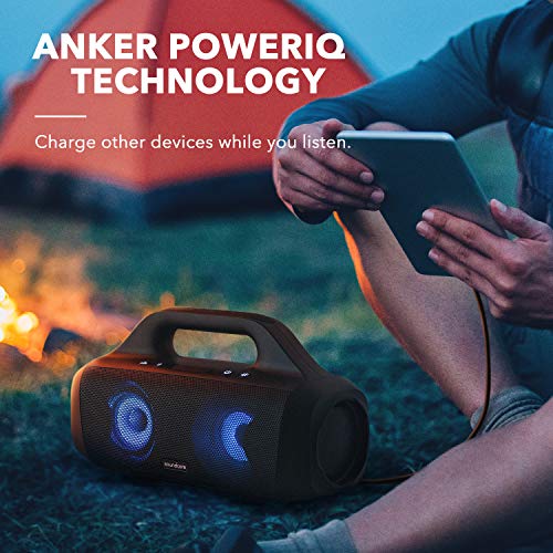 Anker Soundcore Select Pro, Outdoor Bluetooth Speaker with BassUp Technology, IPX7 Waterproof, 16H Playtime (Renewed), Black