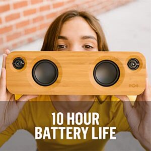 House of Marley Get Together Mini: Portable Speaker with Wireless Bluetooth Connectivity, 10 Hours of Indoor/Outdoor Playtime, and Sustainable Materials, Signature Black