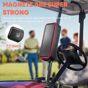 CHIFENCHY Portable Golf Speaker with Bass,Magnetic Golf Cart Bluetooth Speaker,IPX7 Waterproof,Multi-Sync Stereo,30W,24H Playtime,Golf Accessories for Men,Wireless Speaker with Mount,Golf Gifts