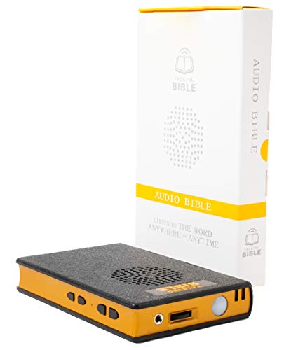 Talking Bible - Electronic Holy Bible Audio Player in English for Seniors, Kids and The Blind, Battery Powered, KJV (King James Version), Black