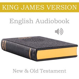 Talking Bible - Electronic Holy Bible Audio Player in English for Seniors, Kids and The Blind, Battery Powered, KJV (King James Version), Black