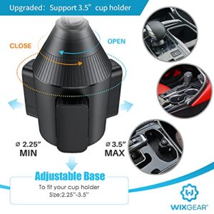 WixGear Cup Phone Holder for Car, Car Cup Holder Phone Mount Adjustable Automobile Cup Holder Smart Phone Cradle Car Mount