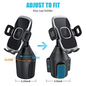 WixGear Cup Phone Holder for Car, Car Cup Holder Phone Mount Adjustable Automobile Cup Holder Smart Phone Cradle Car Mount