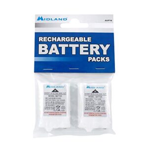 Midland – AVP14 Rechargeable Battery Packs LXT600, T50 T60, White, 3.15x 2.3X 0.5