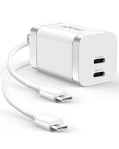 aicase 45w super fast usb-c wall charger,for samsung galaxy s22 ultra,45 watt dual type c charging block gan charger for samsung s23/s22 plus/s21/s20/note 10/20/iphone 14/ipad/macbook