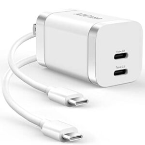 AICase 45W Super Fast USB-C Wall Charger,for Samsung Galaxy S22 Ultra,45 Watt Dual Type C Charging Block GaN Charger for Samsung S23/S22 Plus/S21/S20/Note 10/20/iPhone 14/iPad/MacBook