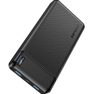 AsperX PD 22.5W [ Faster Charging ] 15000mAh Portable Charger, [ USB C Out & in] Slim Power Bank, External Battery Pack Cell Phone Charger for iPhone 14/13 Samsung AirPods and More