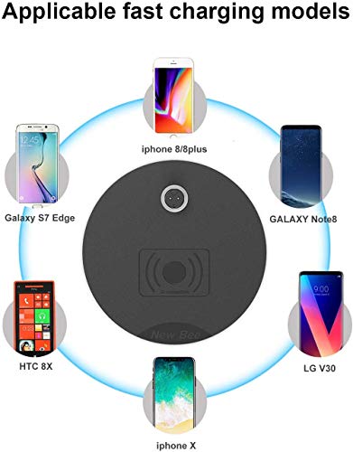 Headphone Stand Gaming Headset Stand with Wireless Charging Sturdy 2-in-1 Headset Holder & Wireless Charger for iPhone 8/8 Plus/X Samsung S8/S8 PlusS7/S7 Edge/S6/S6 Edge