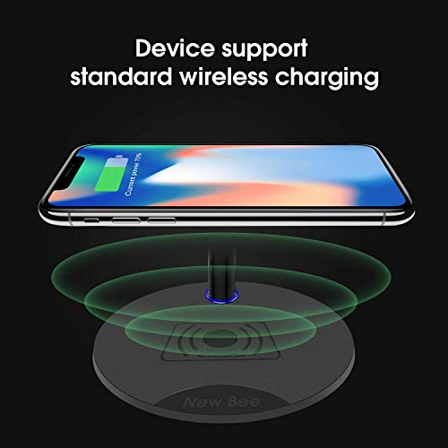 Headphone Stand Gaming Headset Stand with Wireless Charging Sturdy 2-in-1 Headset Holder & Wireless Charger for iPhone 8/8 Plus/X Samsung S8/S8 PlusS7/S7 Edge/S6/S6 Edge