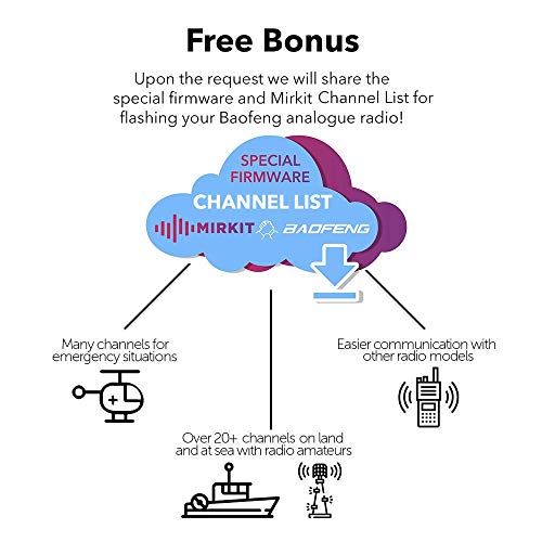 MIRKIT FTDI USB Baofeng Programming Cable Model 5 for Flashing Ham Radios: Baofeng Radio, Wouxun, Kenwood, Motorola, Yaesu 6 in 1