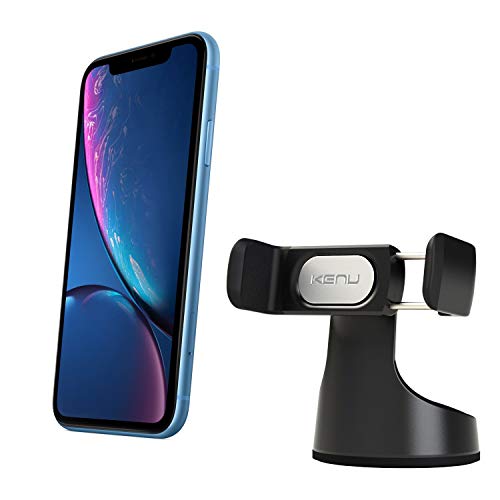 Kenu Airbase Pro Car Phone Mount for Dashboard and Windshield - Desk Phone Stand - 360 Degree Rotation - Grips Expand to 3.6 Inches - Elegant Design - Fits Latest iPhones, Samsung, and Android Phones