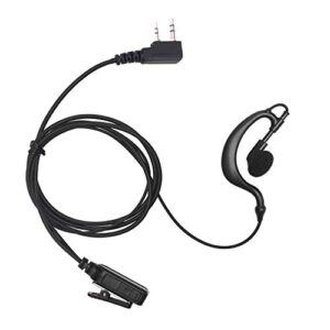 yolipar earpiece surveillance kit compatible with retevis rt21/ rt22/ rt68, baofeng, btech, kenwood, arcshell ar-5 walkie talkie with ptt mic headset accessories (g-shaped)