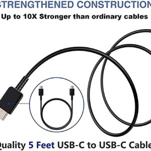 Samsung Fast Charger 25W USB Type C Wall Charger Block with 5FT C Cable Compatible Samsung Galaxy S23Ultra S23 S23+ S22 S22Ultra S22+ S21 S21Ultra S21+ S20 S20Ultra Note20 Note10 Note9 S10 S10Plus S9