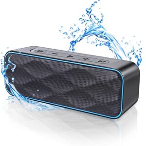 maoifaec 20w waterproof bluetooth speaker, portable wireless speakers with 28h playtime, ipx7 waterproof, wireless stereo pairing, bluetooth 5.0 speaker for shower home outdoors travel