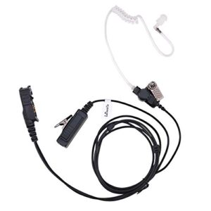 leimaxte xpr3300e earpiece for motorola radio xpr3500 xpr3500e xpr3000 xpr3300 with mic ptt xpr 3300 3500 3300e 3500e walkie talkie headset security acoustic tube surveillance headphone