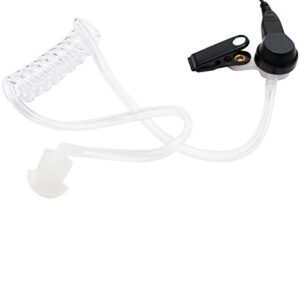 FBI Earpiece with Push to Talk (PTT) Microphone Replacement for Kenwood - Compatible with Kenwood TH-F6A, Kenwood TK-2312, Kenwood TK-3360, Kenwood TK-2170, Kenwood TK-3160, Kenwood TK-3312