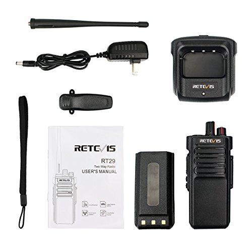 Retevis RT29 New Version,High Power Walkie Talkies Long Range,IP67 Waterproof,3200mAh,Emergency Alarm,Durability,Military Grade Two Way Radio (5 Pack)