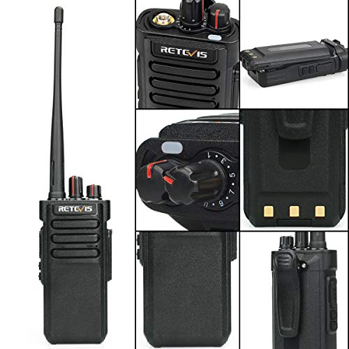 Retevis RT29 New Version,High Power Walkie Talkies Long Range,IP67 Waterproof,3200mAh,Emergency Alarm,Durability,Military Grade Two Way Radio (5 Pack)