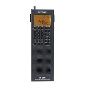 tecsun digital pl368 am/fm/lw/sw worldband radio with single side band receiver (black)