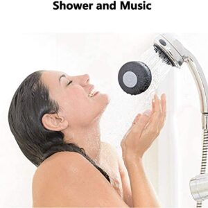 Bluetooth Shower Speaker Waterproof - Wireless Handsfree Portable Speakerphone with Built-in Mic,4hrs of Playtime, Control Buttons and Dedicated Suction Cup for Bathroom Bathtub