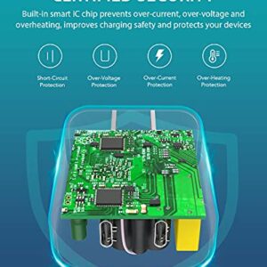 iPhone Charger, 25W USB C Charger Dual Ports USB Type C Fast Charger with 3FT 20W USB C to Lightning Cable MFi Certified Type C PD Charger for iPhone 14/13/12/12 Pro/12 Pro Max/11/11 Pro/XS Max/XR/X/8