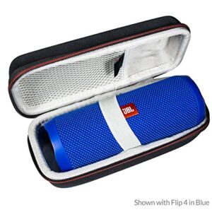 JBL Flip 4 Portable Bluetooth Wireless Speaker Bundle with Protective Travel Case - Black