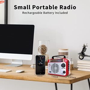 AM/FM/SW1-2 Radio Shortwave Transistor Radio AC or Battery Operated with Best Reception Big Speaker and Precise Tuning Knob with AUX in & 3.5mm Earphone Jack