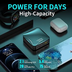 T-CORE USB C Portable Charger 22.5W Fast Charging,one of The Smallest and Lightest 10000mAh External Battery Compact Power Bank for iPhone14 13 11 12pro max,Samsung S20/21…-Black