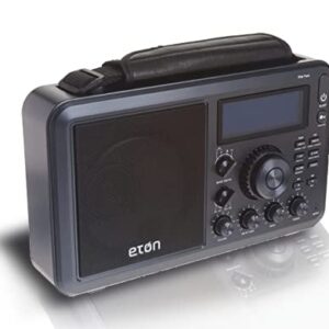 Eton - Elite Field AM/FM/Shortwave Desktop Radio with Bluetooth, Mineral Grey, 2-Band, Bluetooth Ready, LCD Display, Headphone Jack, Strong Anti-Interference, 50 Station Memory