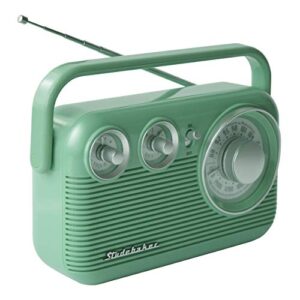 Studebaker SB2003 Retro Portable AM/FM Radio (Teal)