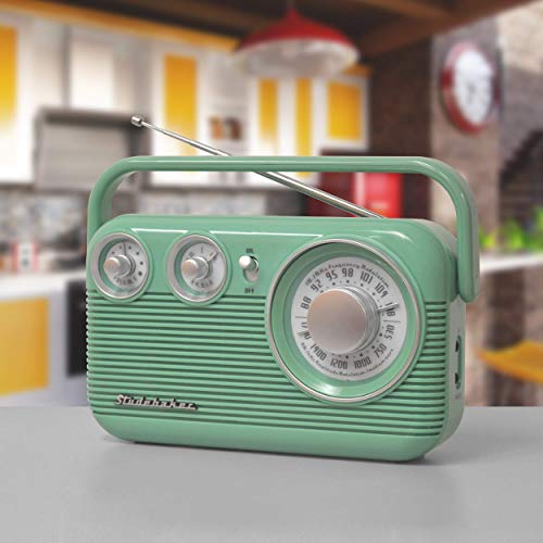 Studebaker SB2003 Retro Portable AM/FM Radio (Teal)