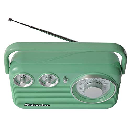 Studebaker SB2003 Retro Portable AM/FM Radio (Teal)