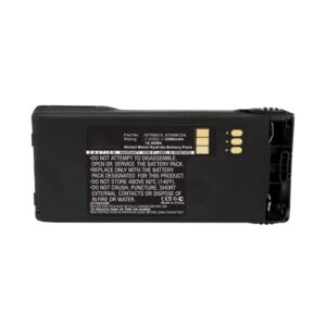 2500mah ntn9858c replacement battery for motorola xts1500 xts2500 pr1500 mt1500, fits part no ntn9815/a/ar/b ntn9858/a/ar/b/c