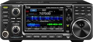 icom 7300 02 direct sampling shortwave radio black