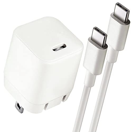 MacBook Air Charger 30W USB C Mini GaN Charger Compatible with M1/M2 Chip Laptops MacBook Air Retina 13-inth & MacBook Retina 12-Inch Laptops, with 6.6ft USB Type-C Charging Cable