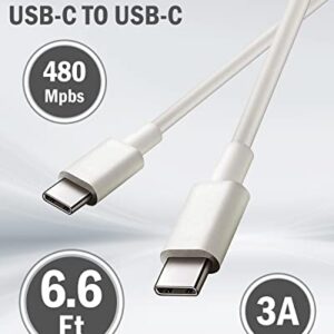 MacBook Air Charger 30W USB C Mini GaN Charger Compatible with M1/M2 Chip Laptops MacBook Air Retina 13-inth & MacBook Retina 12-Inch Laptops, with 6.6ft USB Type-C Charging Cable