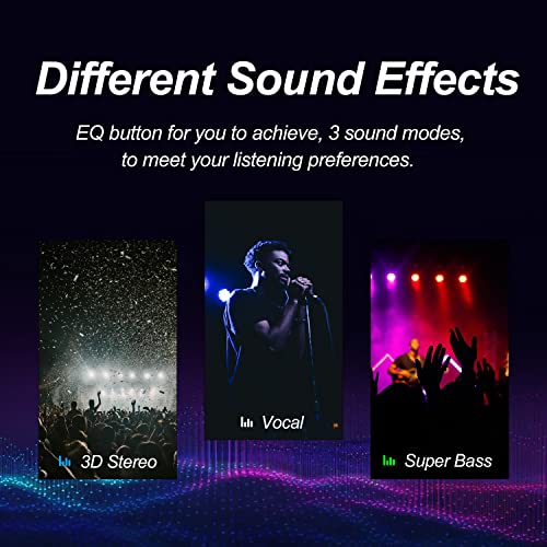 Bluetooth Speaker, BOGASING M4 Speaker with 40W Stereo HD Surround Sound, Deeper Bass, 24H Playtime, IPX7 Waterproof, Bluetooth 5.0 TWS Wireless Dual Pairing Portable Speaker for Home, Outdoor (Black)