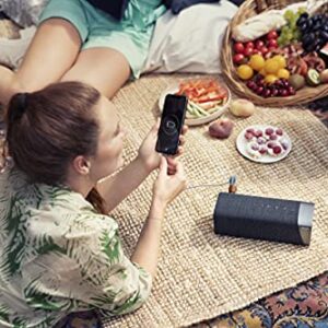 PHILIPS S7505 Wireless Bluetooth Speaker with Built-in Power-Bank, Large Bold Sound, Up to 20 Hours Playtime, IPX7 Waterproof, Shower Ready, Large Size, Gray