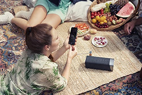 PHILIPS S7505 Wireless Bluetooth Speaker with Built-in Power-Bank, Large Bold Sound, Up to 20 Hours Playtime, IPX7 Waterproof, Shower Ready, Large Size, Gray