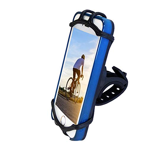 BeeAktiv 2021 New Thick Case Design Bike Phone Holder, 360°Rotatable Silicone Bike &Motorcycle Phone Mount, Universal Fit for Smartphones, Adjustable for iPhone, Galaxy, Google Pixel, Samsung